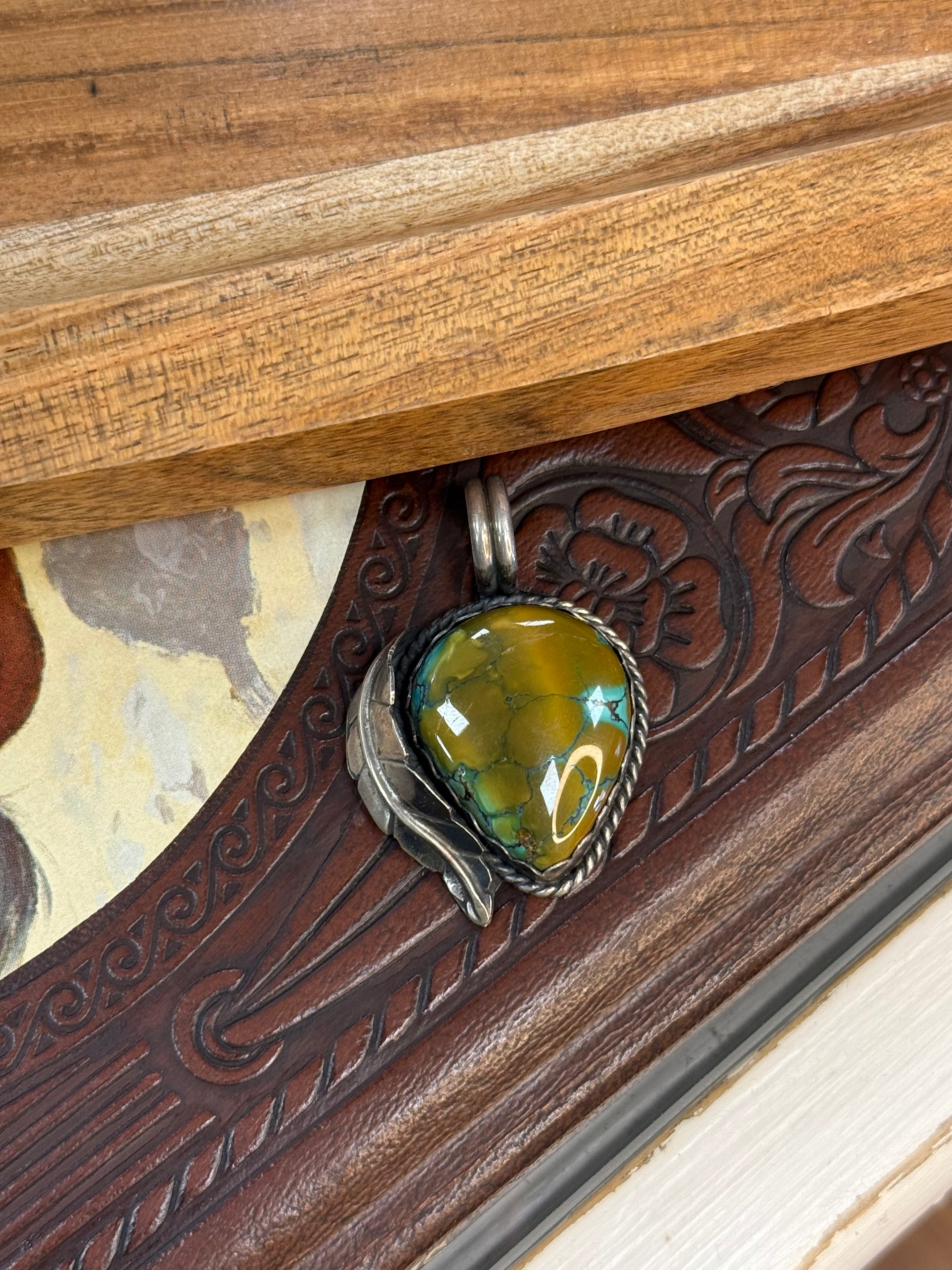 Blue Halo Turquoise Pendant – Snake Oil Turquoise